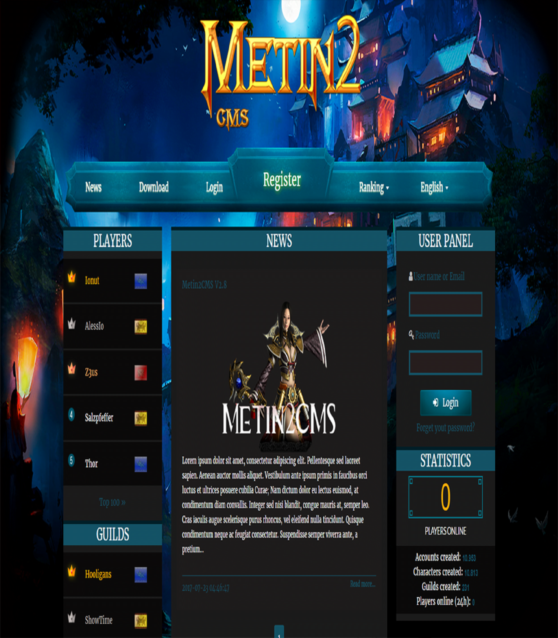 Gazduire Metin2 - Server SSD & NVMe - Host Metin2